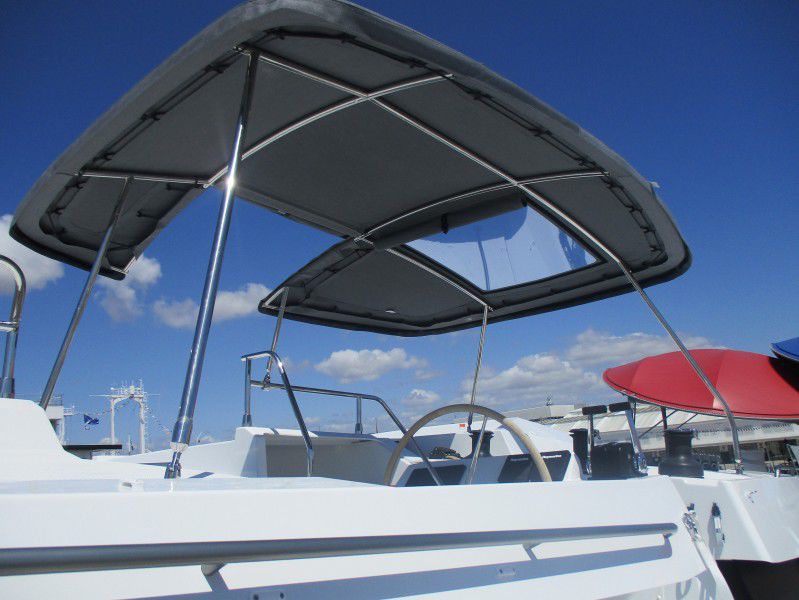 Boat Bimini top - bi-fixe-elba45 - TTOP Nautic - for catamarans ...