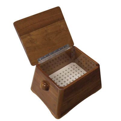 Wooden boat step - Standard - Murray Products - with storage compartment