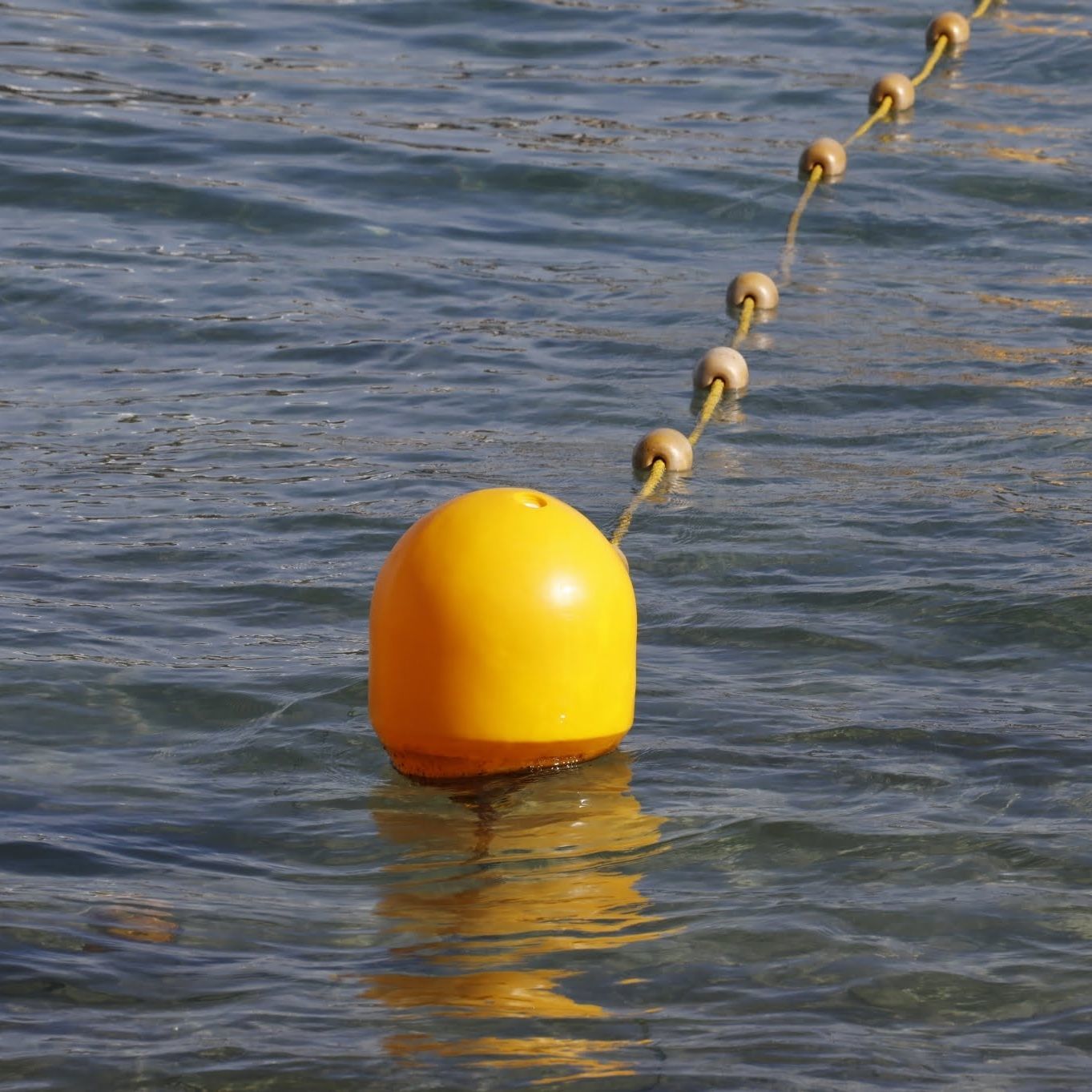 Mooring buoy - CITY OF MARSEILLE - Mobilis - signaling / conical / yellow