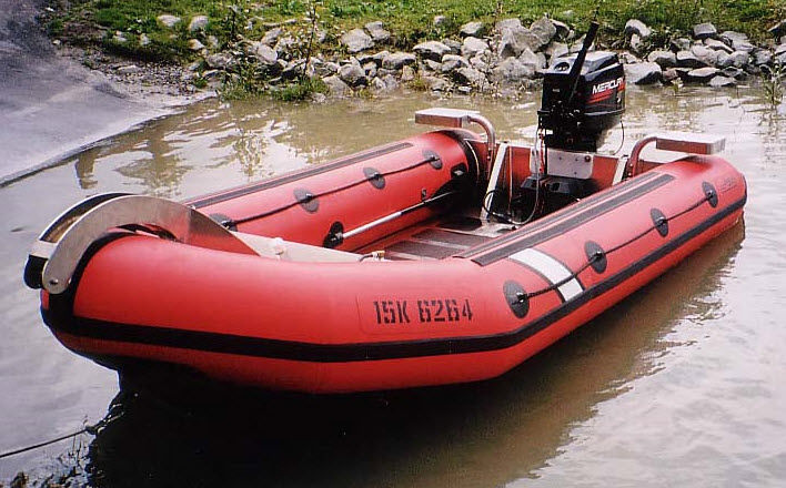 Outboard inflatable boat - SPIRIT 14'6" - Polaris boat - rigid / 9 ...