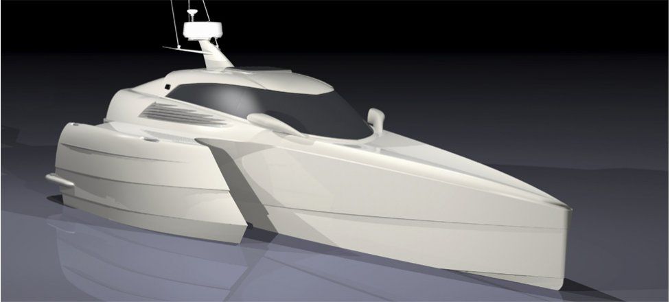 Trimaran cabin cruiser - LOMOcean Design - outboard / with enclosed ...