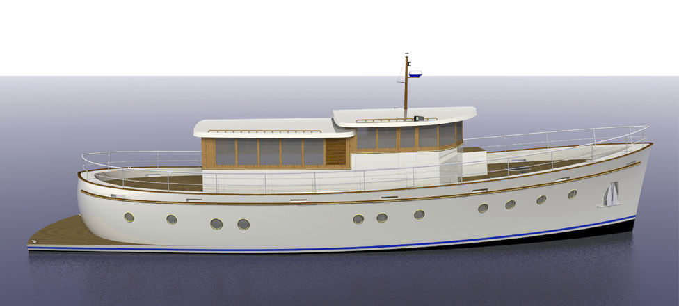 Classic motor yacht - Cruiser - LOMOcean Design - wheelhouse / planing ...
