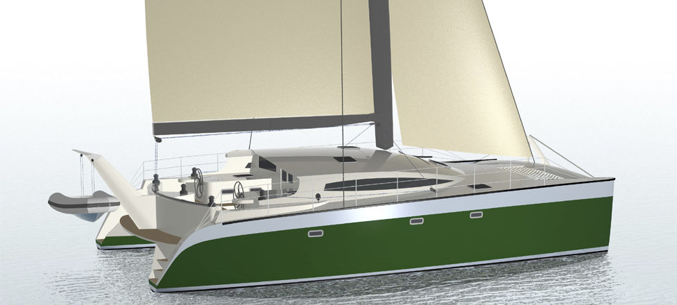 Catamaran - HALO - LOMOcean Design - cruising / open transom