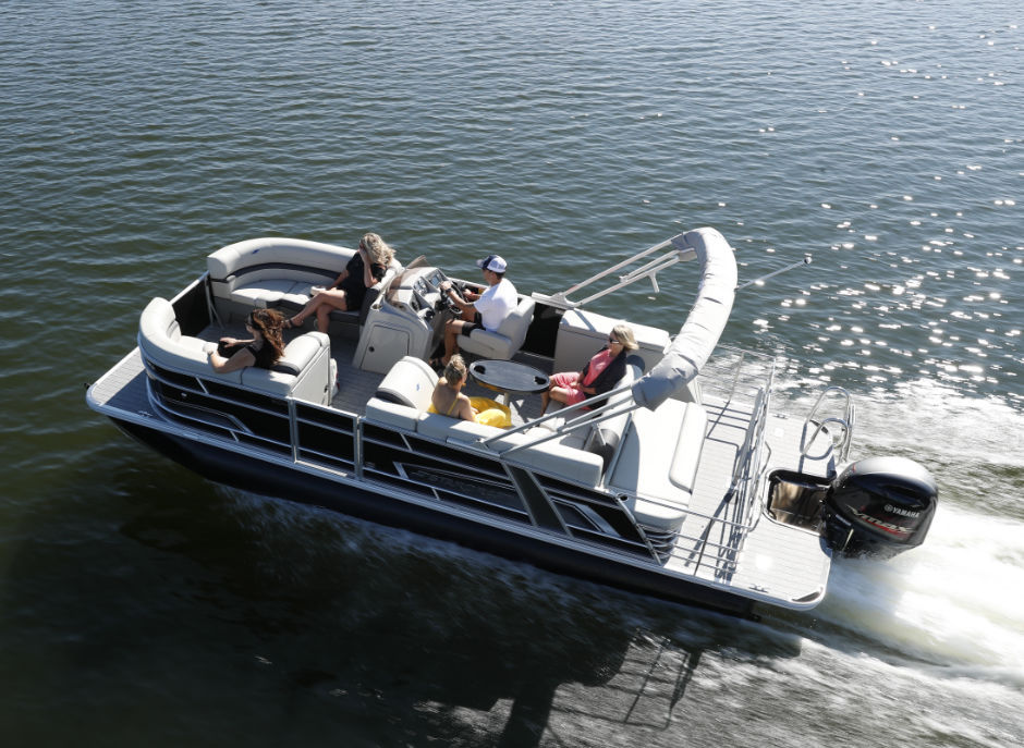 Outboard pontoon boat - 5 Q - Stardeck by starcraft - tri-tube / open ...