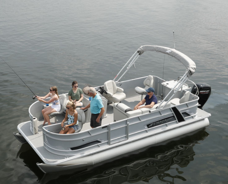 Outboard pontoon boat - EX 20 FD - Stardeck by starcraft - open / side ...