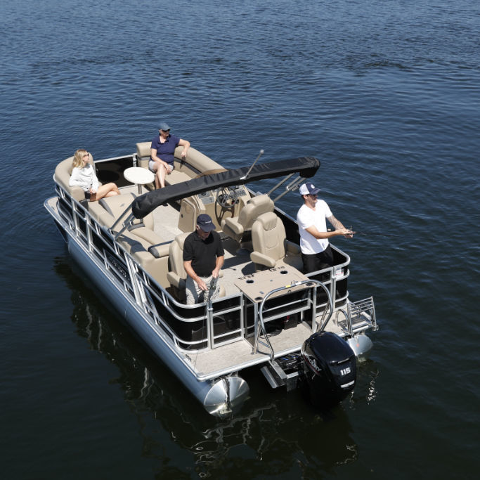 Outboard pontoon boat - EX 22 FD - Stardeck by starcraft - open / side ...