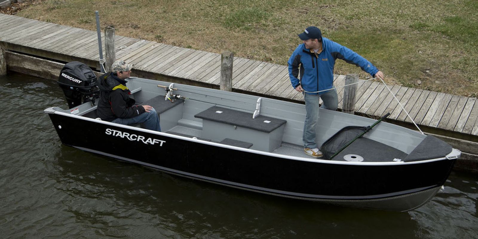 Utility boat - 16 SF DLX - Stardeck by starcraft - outboard / aluminum