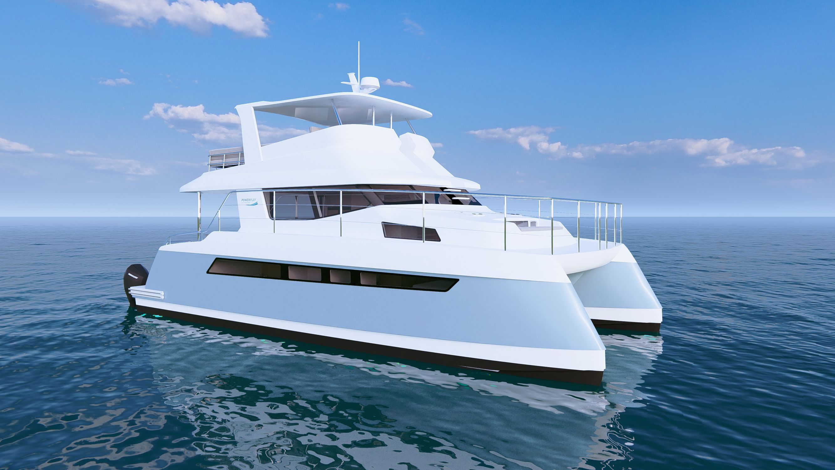 Catamaran express cruiser - Powerplay 42 - Powerplay Power Catamarans ...