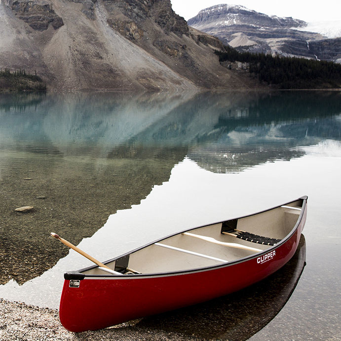 Fishing canoe - Scout - Clipper Canoes - 2-person / red / white