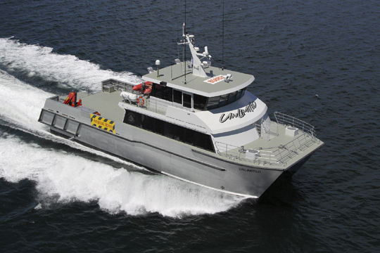 Catamaran multi-purpose vessel - Outer Limit - Incat Crowther - aluminum