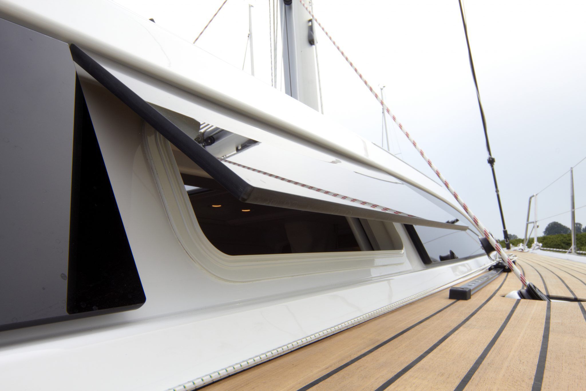 Rectangular portlight - PF series - BSI A/S - for boat / flush / custom