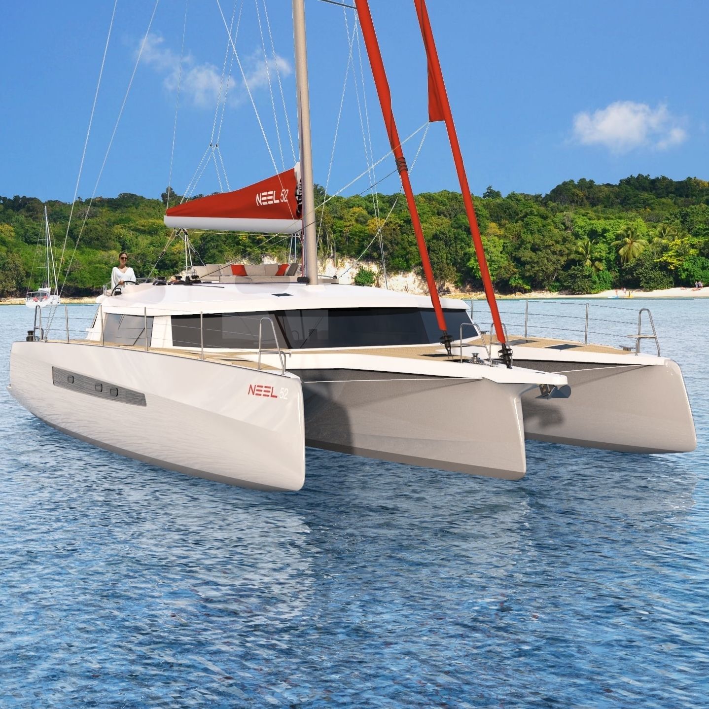 Trimaran sailing yacht - 52 - NEEL-TRIMARANS - cruising / 4-cabin / 6-cabin