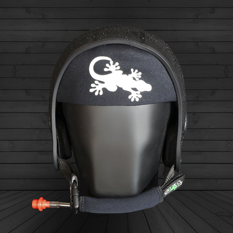 Watersports helmet - Surf in Matt Black - Gecko Headgear - adult