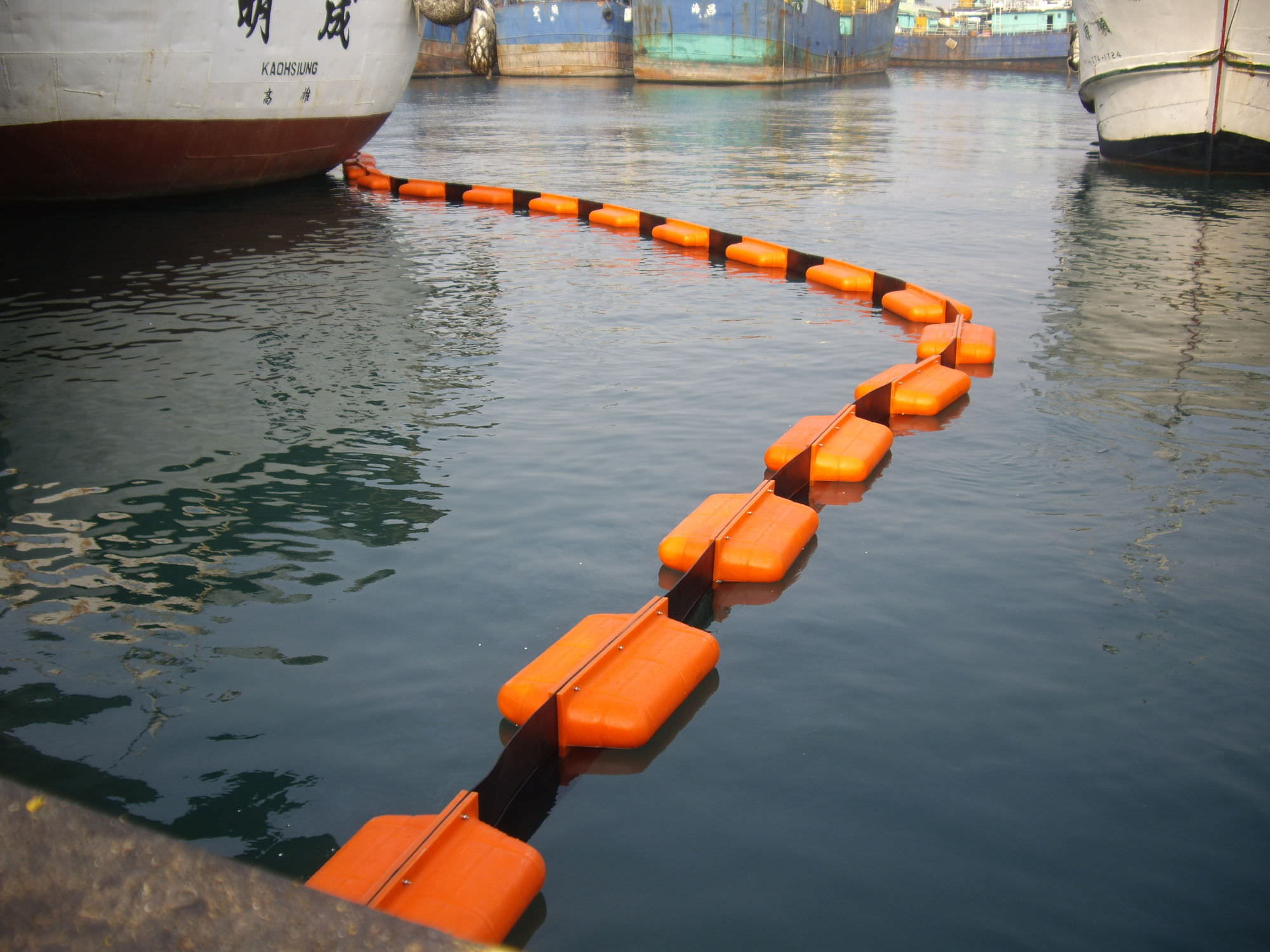 Pollution control boom - EMPTEEZY - permanent / floating / for harbor
