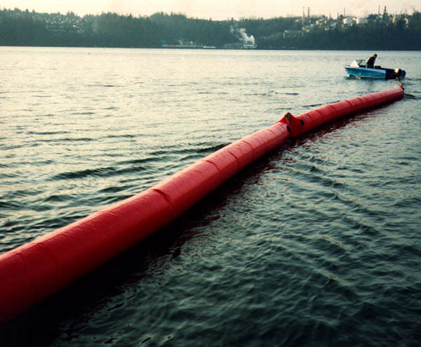 Pollution control boom - Offshore - Versatech Products - inflatable ...