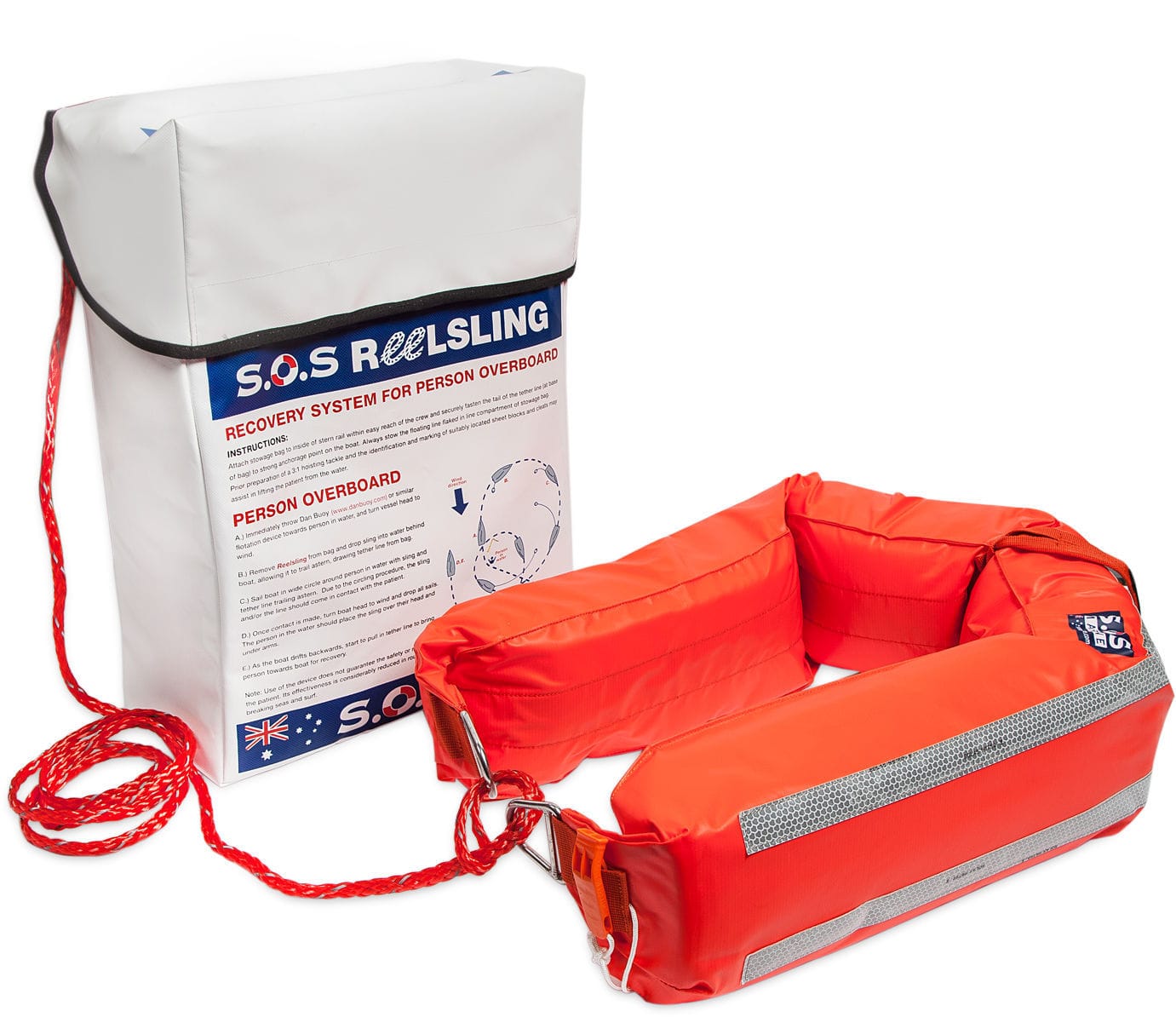 Man overboard rescue system for boat - REELSLING - SOS Marine