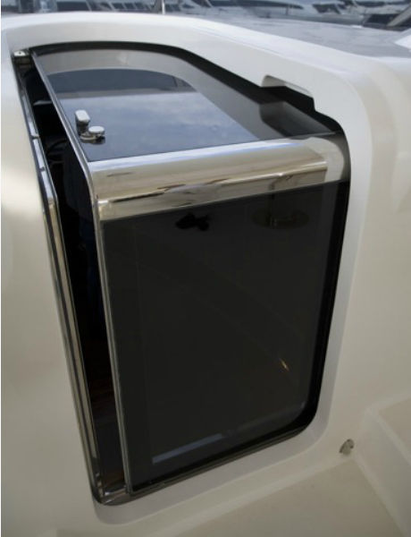 Companionway door - Tecnoinox - for boats / sliding / stainless steel