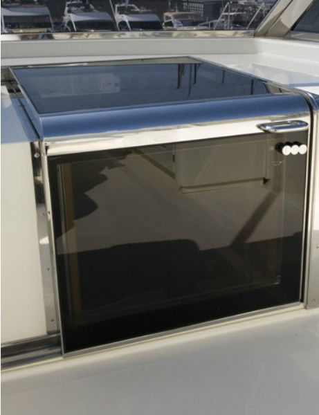 Companionway door - Tecnoinox - for boats / sliding / stainless steel