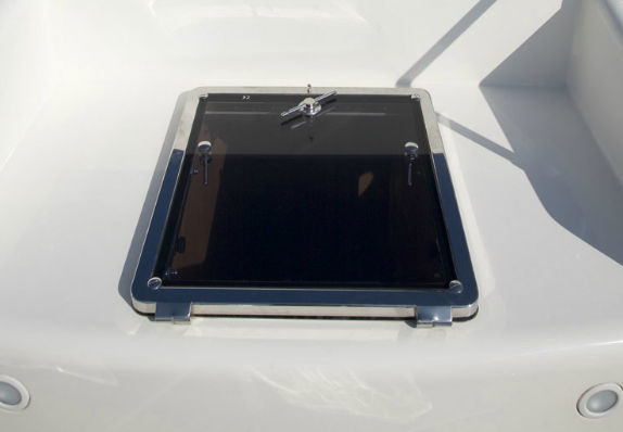 Square deck hatch - Tecnoinox - for yacht / weathertight / opening