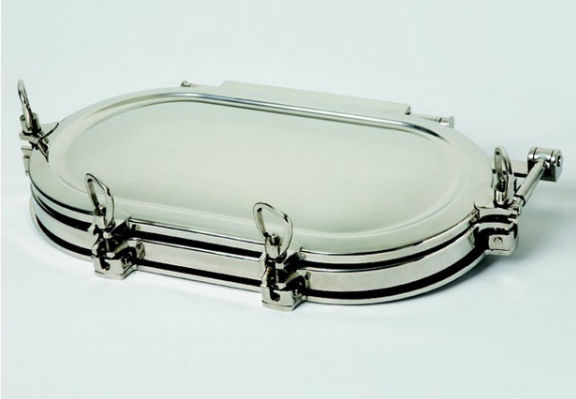 Rectangular portlight - Tecnoinox - for boats / opening / with rounded ...