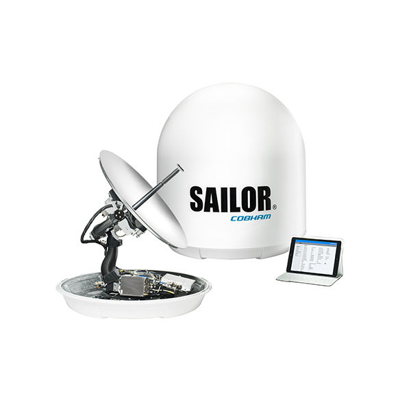VSAT antenna - SAILOR 600 - Cobham - Satcom / Ka-band / for boat