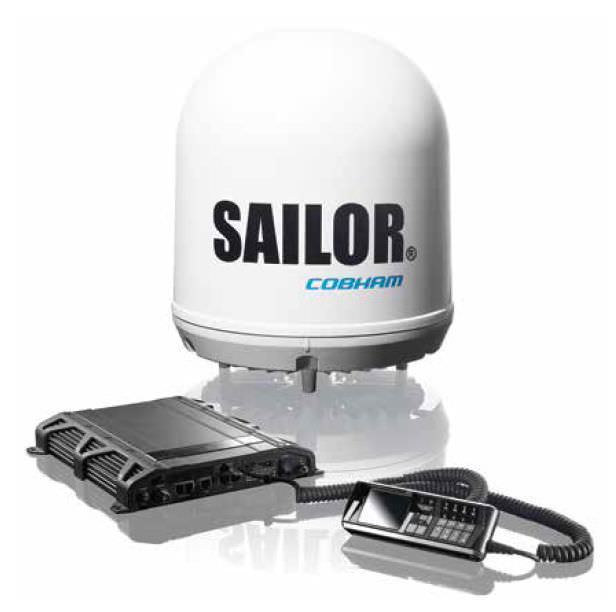 Communication system Inmarsat - SAILOR 250 - Cobham - for ships ...