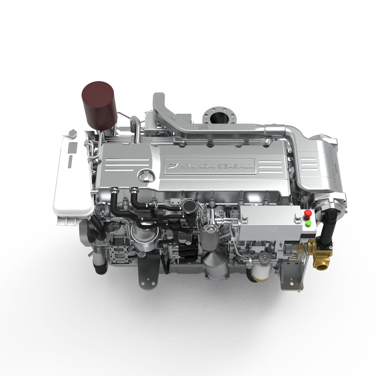 Inboard engine - H380 - Hyundai SeasAll - diesel / professional vessel