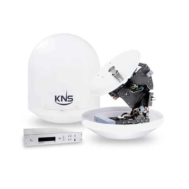 Satellite antenna - SUPERTRACK S4 - KNS - GPS / Ku-band / for ships