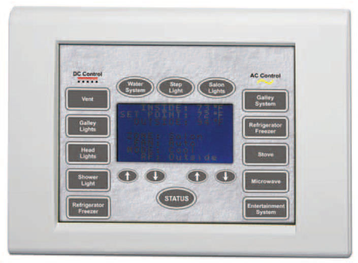 Boat monitoring and control panel - 400ECM - E-PLEX - for yacht