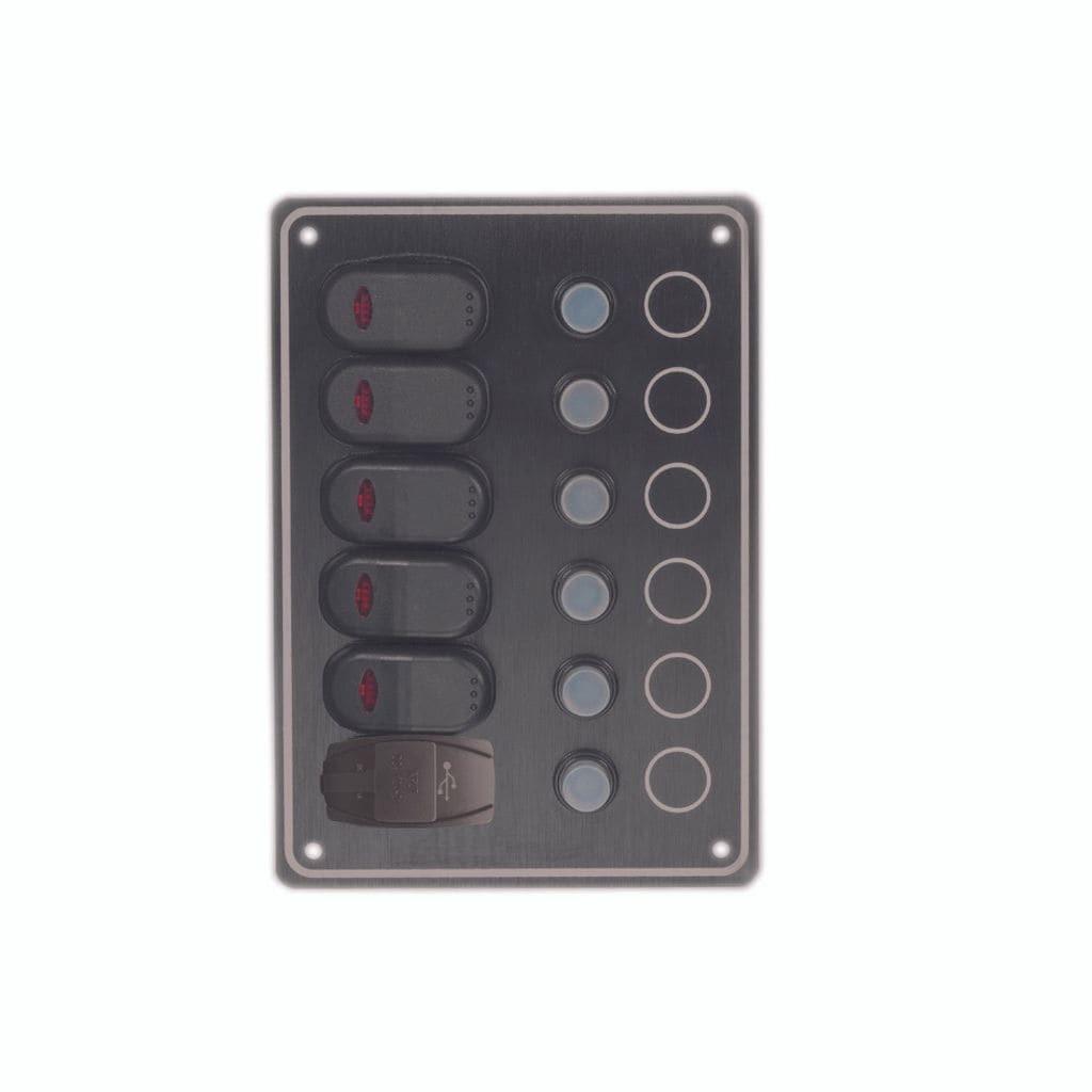 Boat switch panel - 10061-BKUAC - AAA WORLD-WIDE ENTERPRISES LTD. - waterproof