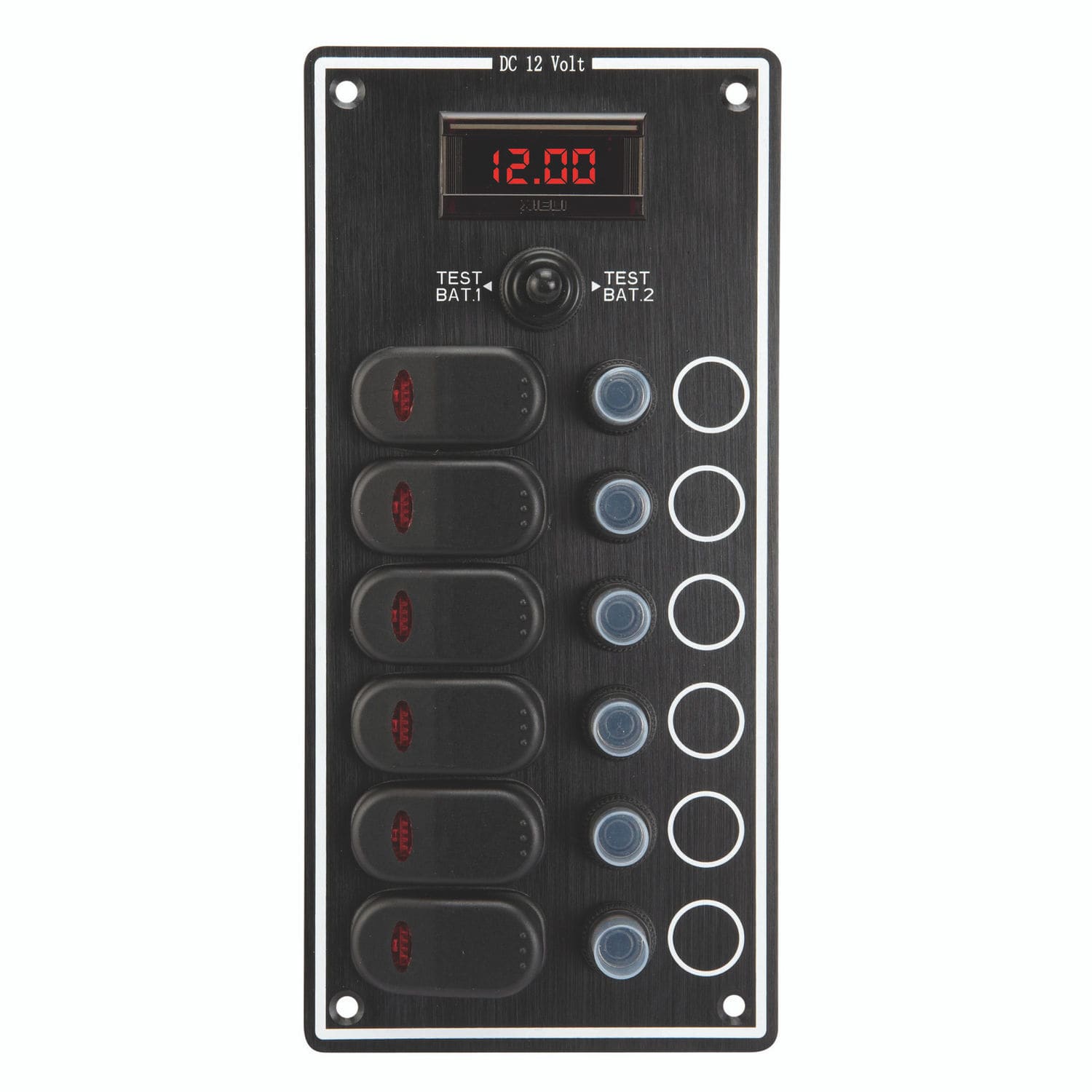 Boat switch panel - 10162-BKUAC - AAA WORLD-WIDE ENTERPRISES LTD. - waterproof