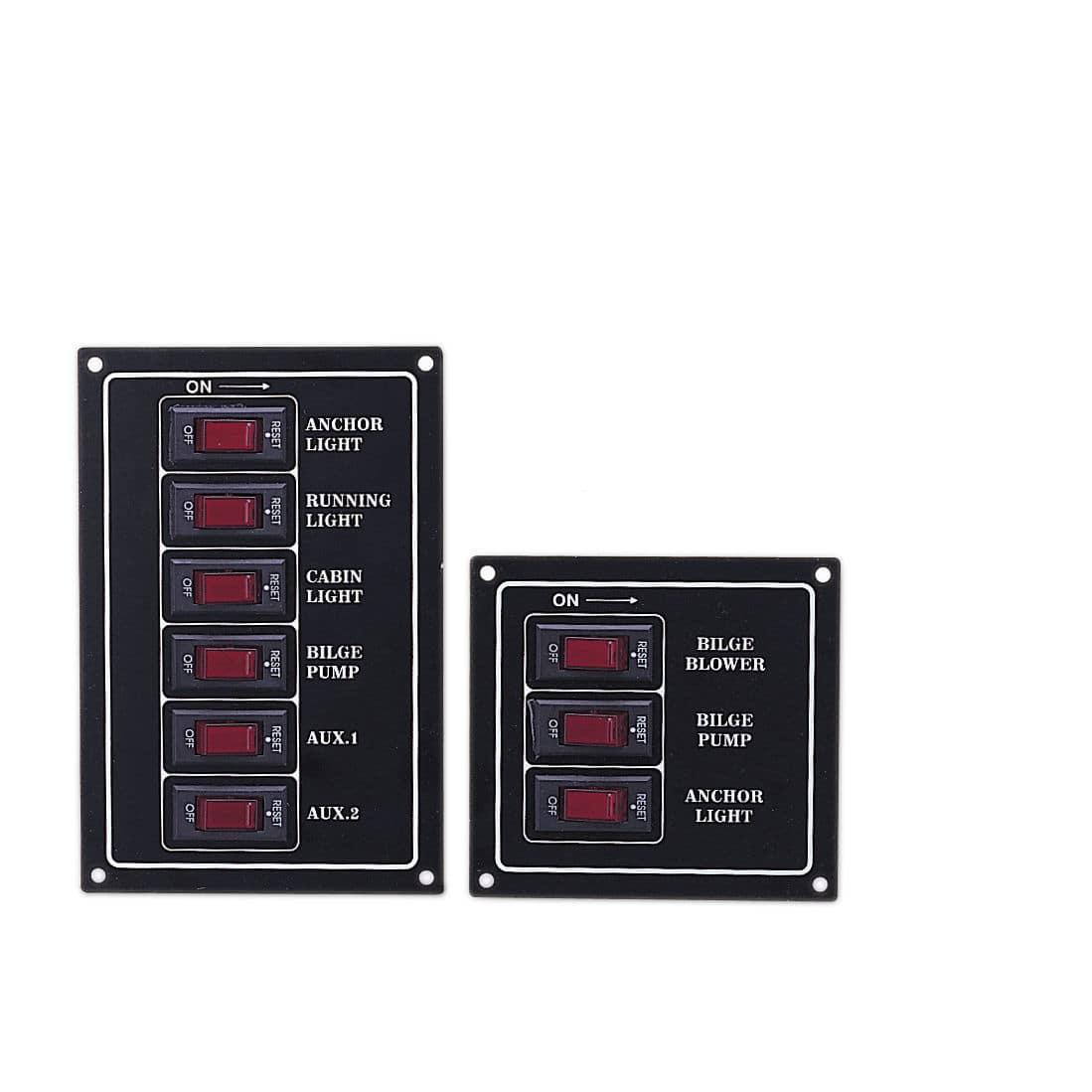 Boat switch panel - 10073-BK - AAA WORLD-WIDE ENTERPRISES LTD. - current