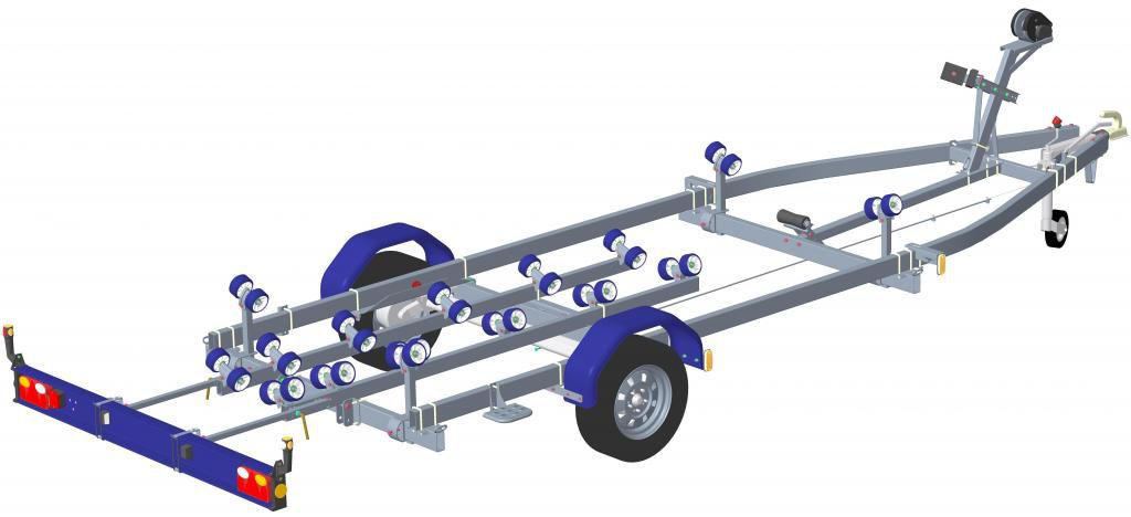Road trailer - GS16 - Sun way - launching / for boat
