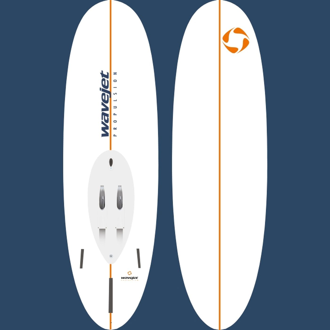Battery-powered jet board - Classic Mini Mal 8'0" - Wavejet - electric