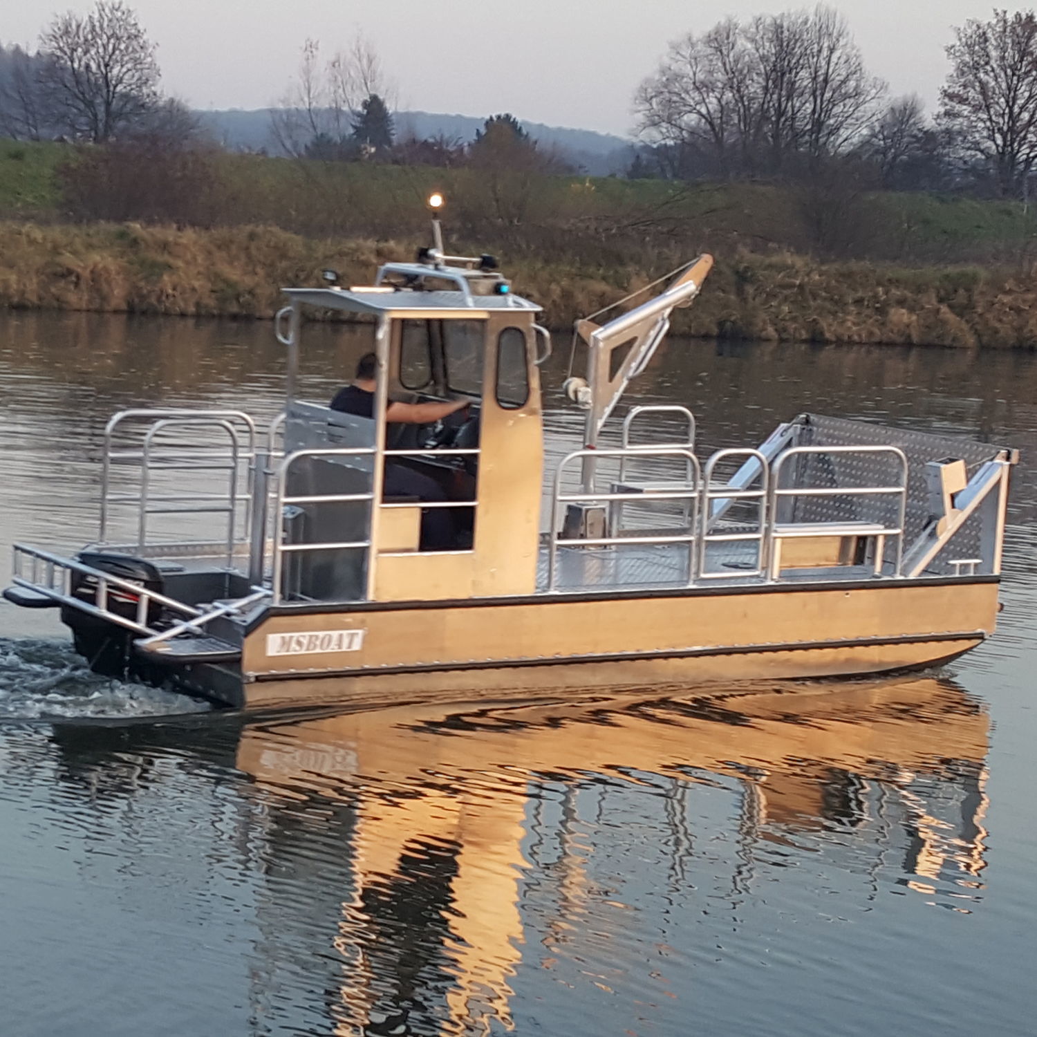 Utility boat - B610 - MS Boat - outboard / aluminum