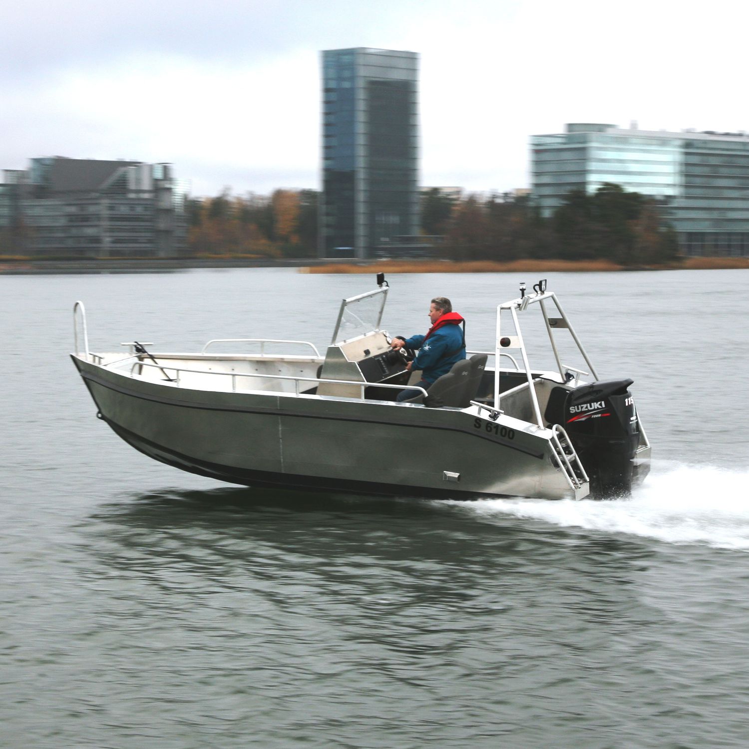 Utility boat - S 610 - MS Boat - outboard / aluminum