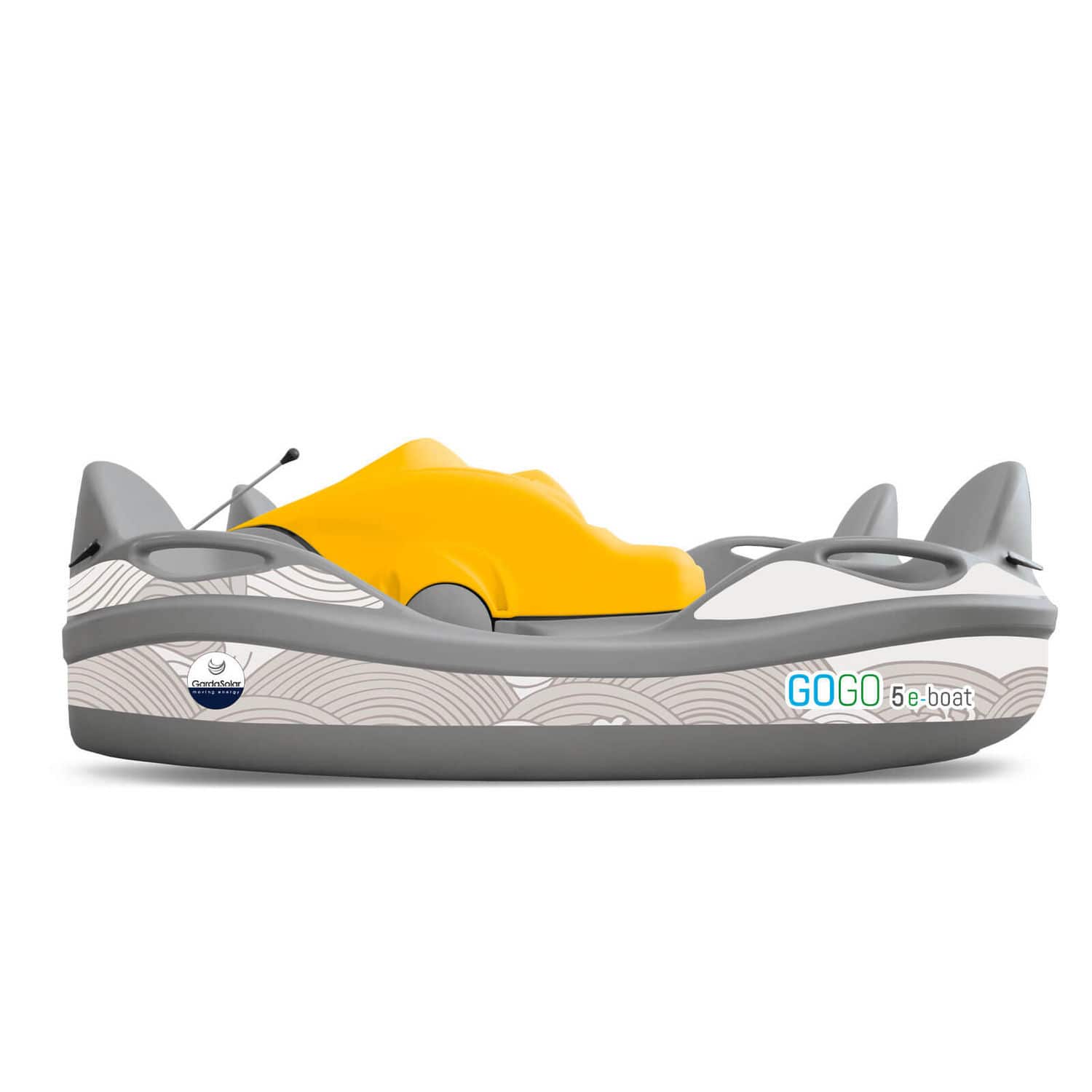 5-person pedal boat - GOGO 5 - GARDASOLAR SRL - multi-color / electric ...