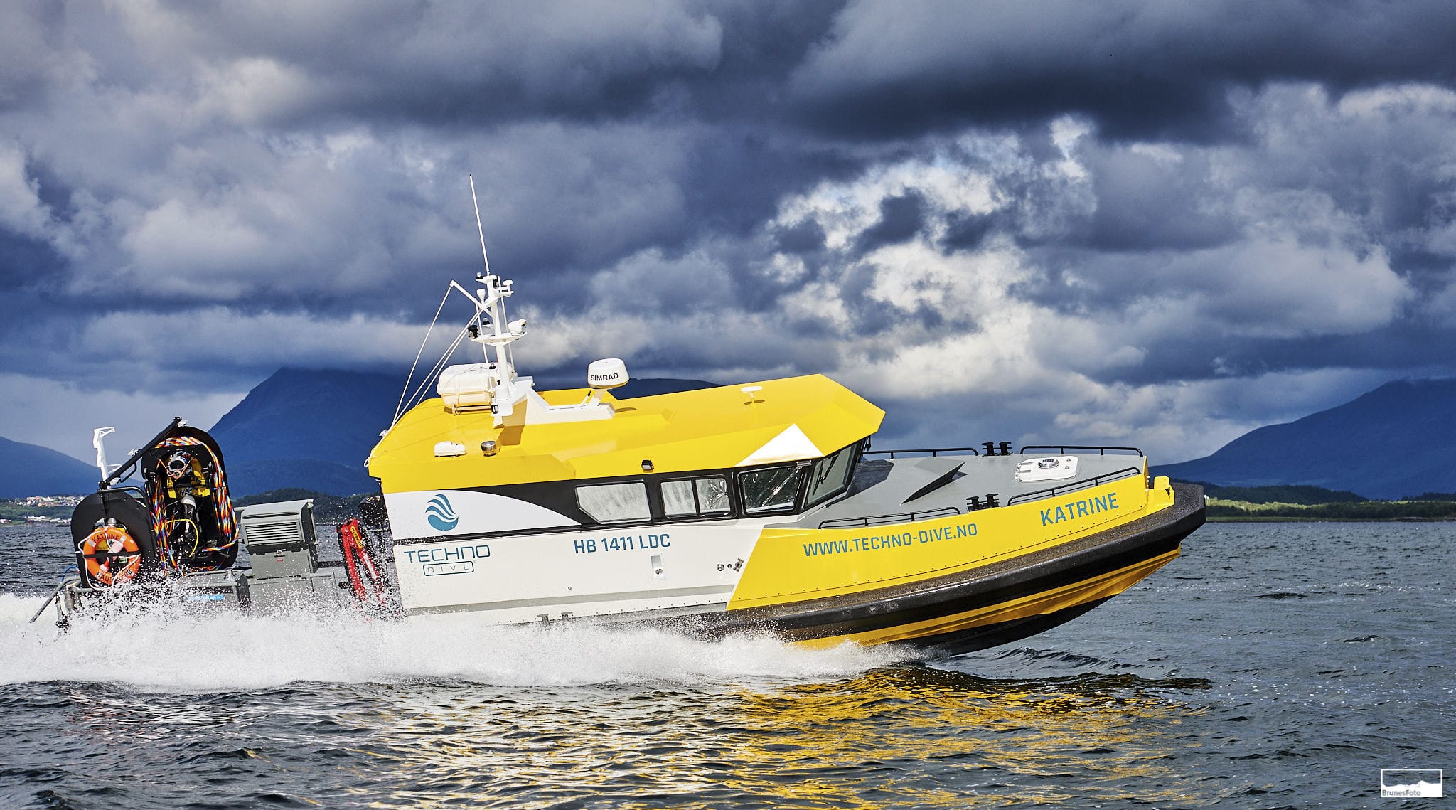 Dive support boat - HB 1411 LDC - Hukkelberg Boats - work boat ...