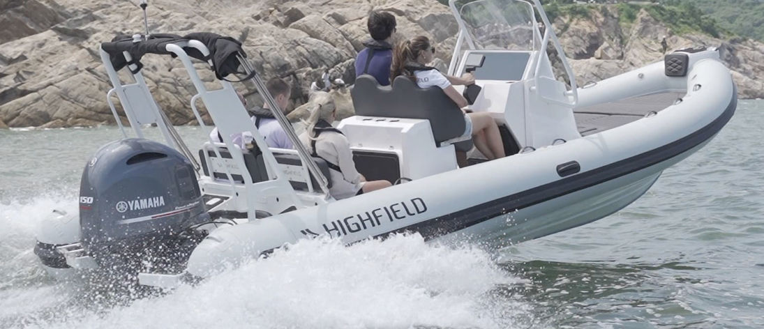 Outboard inflatable boat - SP 660 - Highfield boats - rigid / center ...