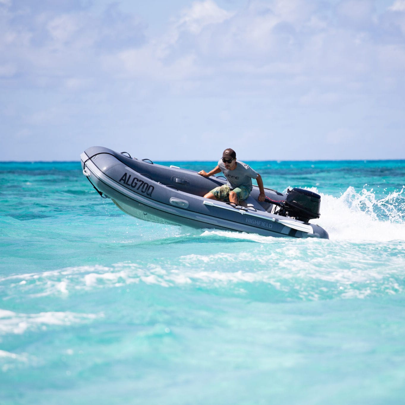 Outboard inflatable boat - CL 340 - HIGHFIELD BOATS - rigid / open ...