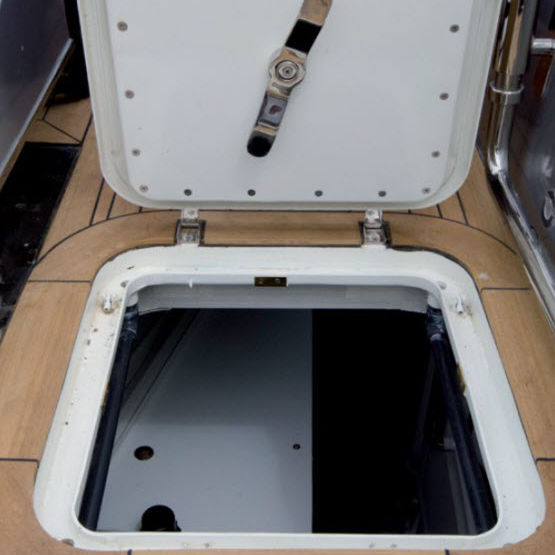 Boat deck hatch - FLASH - Metalstyle Srl - rectangular / opening
