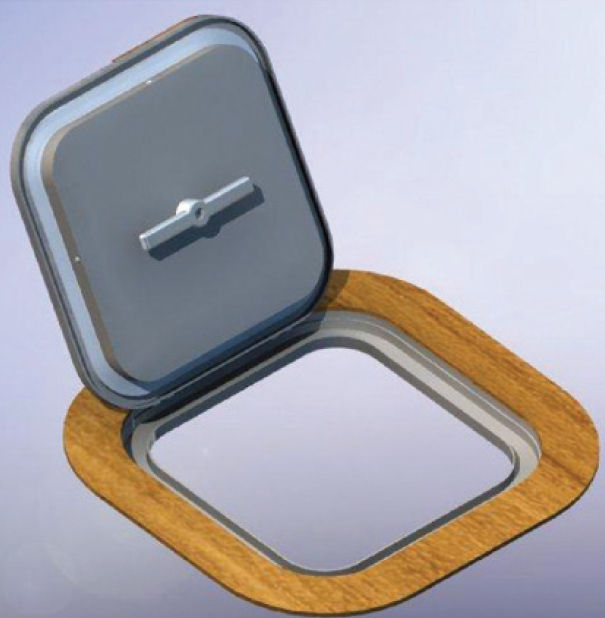 Boat deck hatch - FLASH - Metalstyle Srl - rectangular / opening