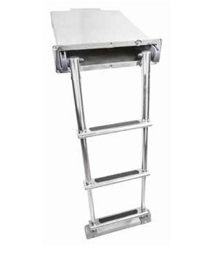 Boat ladder - 01.0747 - TR INOX - retractable / telescopic / swim
