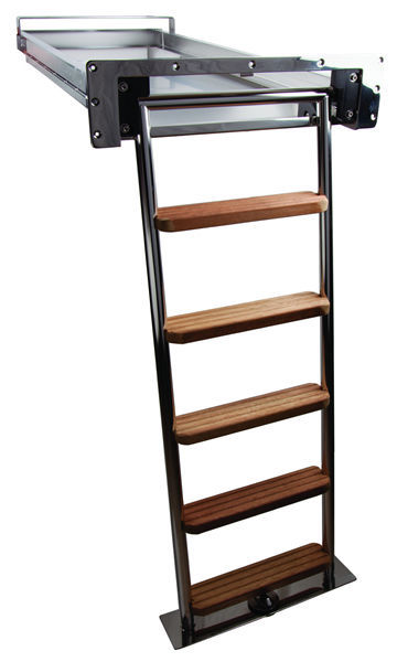 Boat ladder - 01.732 - TR INOX - retractable / swim / platform