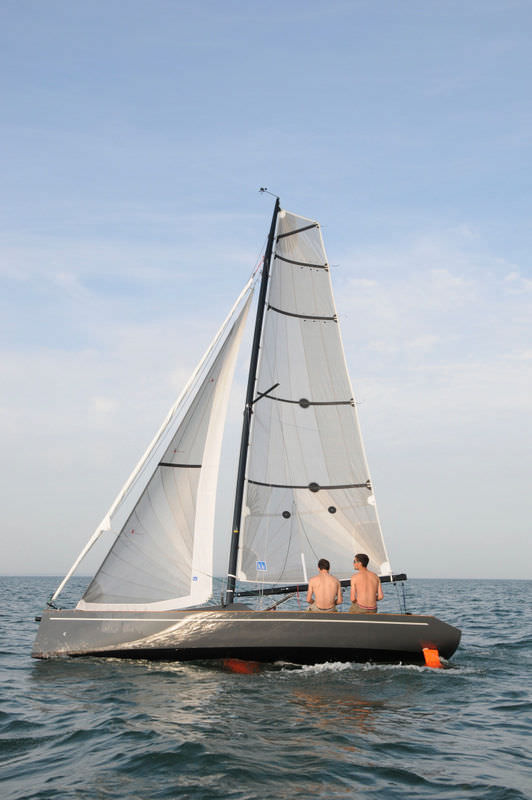 Cruising sailboat - Super Leggero - CHANTIER DES ILEAUX - open transom ...