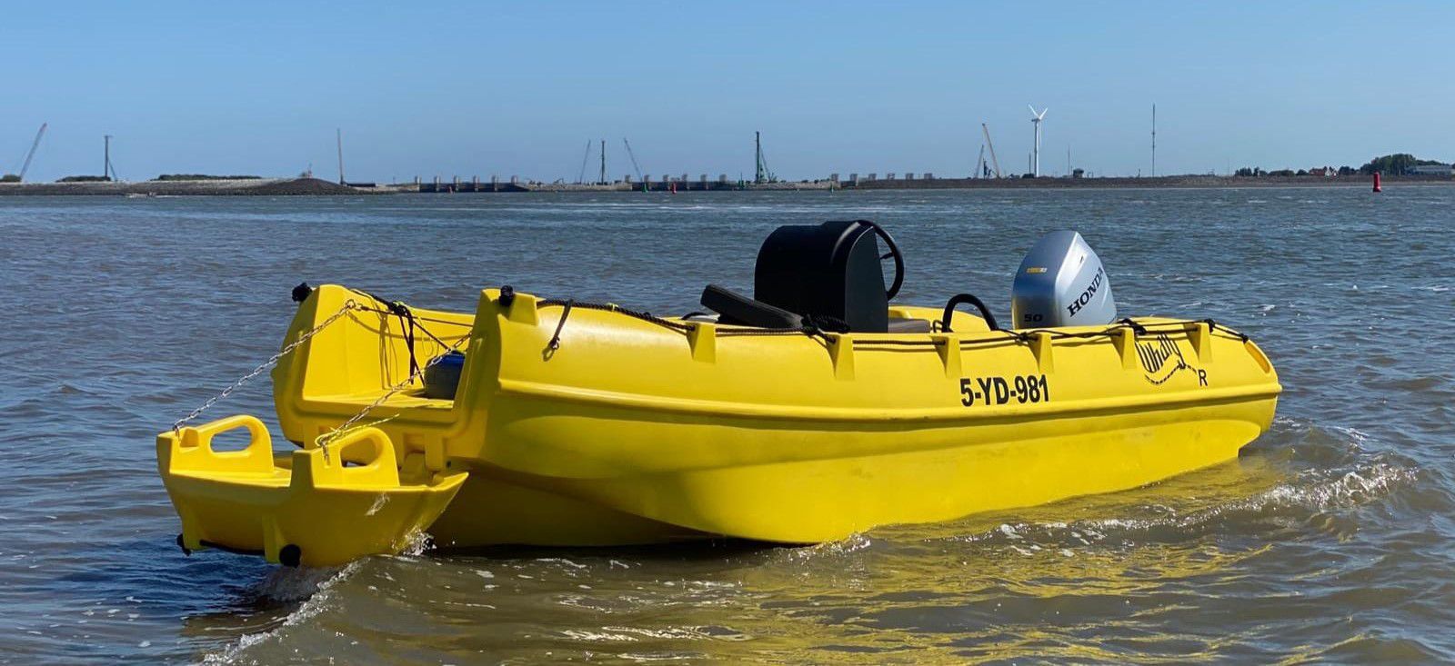 Work boat - 455R - WHALY BOATS - rescue boat / outboard / polyethylene