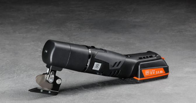 Shear cutting machine - R1 B45 - Robuso - battery-powered / textile ...