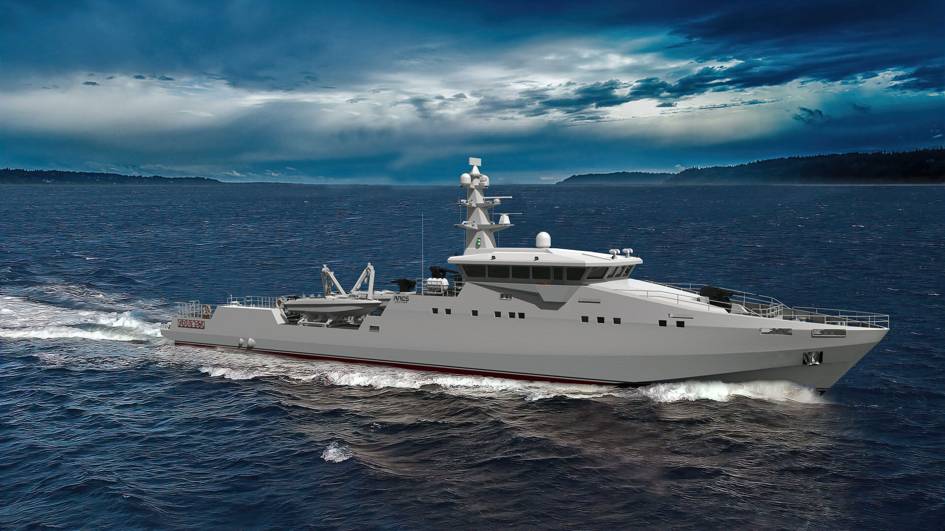 Offshore patrol special vessel - 53 OPV - ARES Shipyard - steel / hybrid