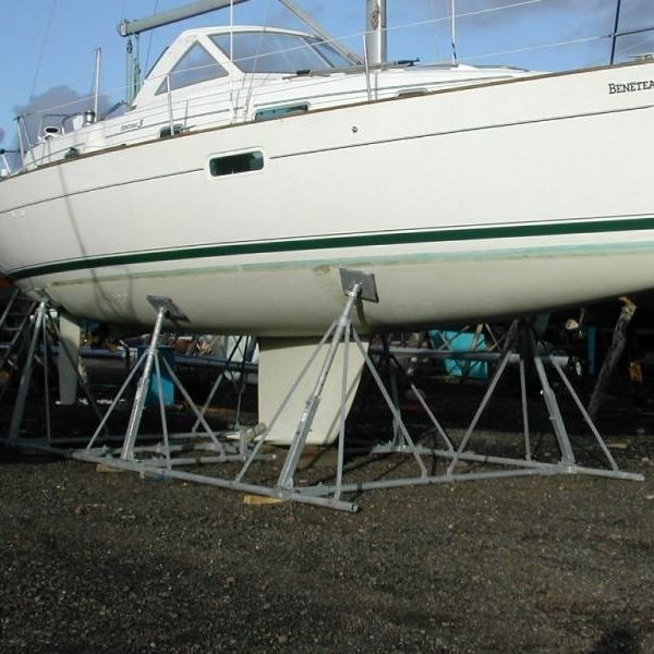Sailboat boat stand - SUPER A - Tennamast - fixed / galvanised steel