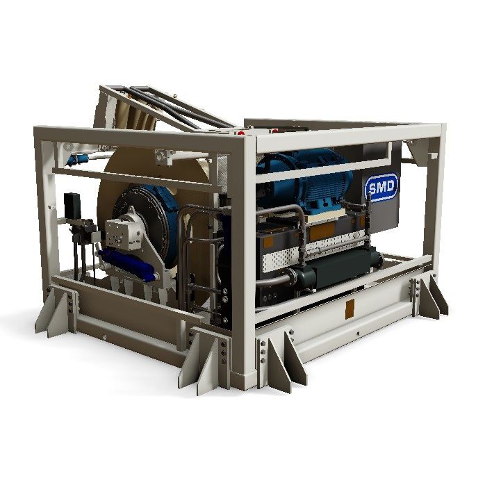 Ship winch - 6TE - SMD - towing / ROV umbilical cable / hydraulic drive